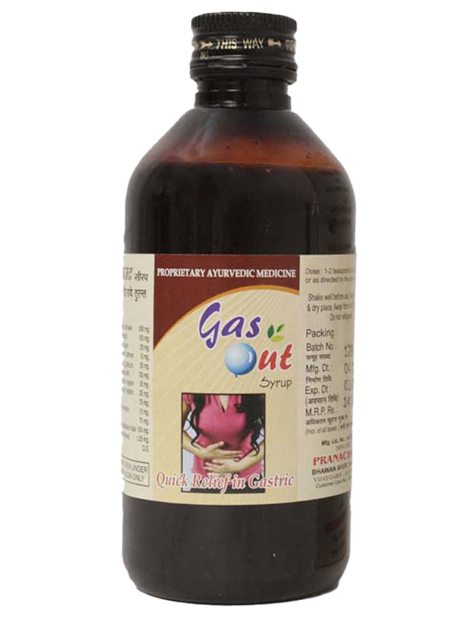 Gas Out Syrup - Pranacharya | Green Shield