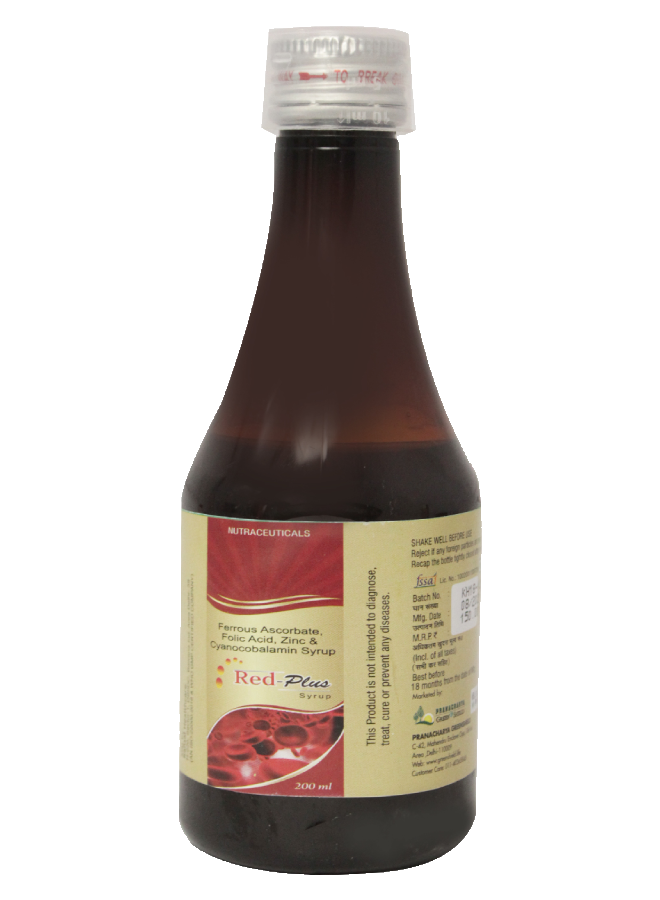 Red Plus Syrup - Pranacharya | Green Shield